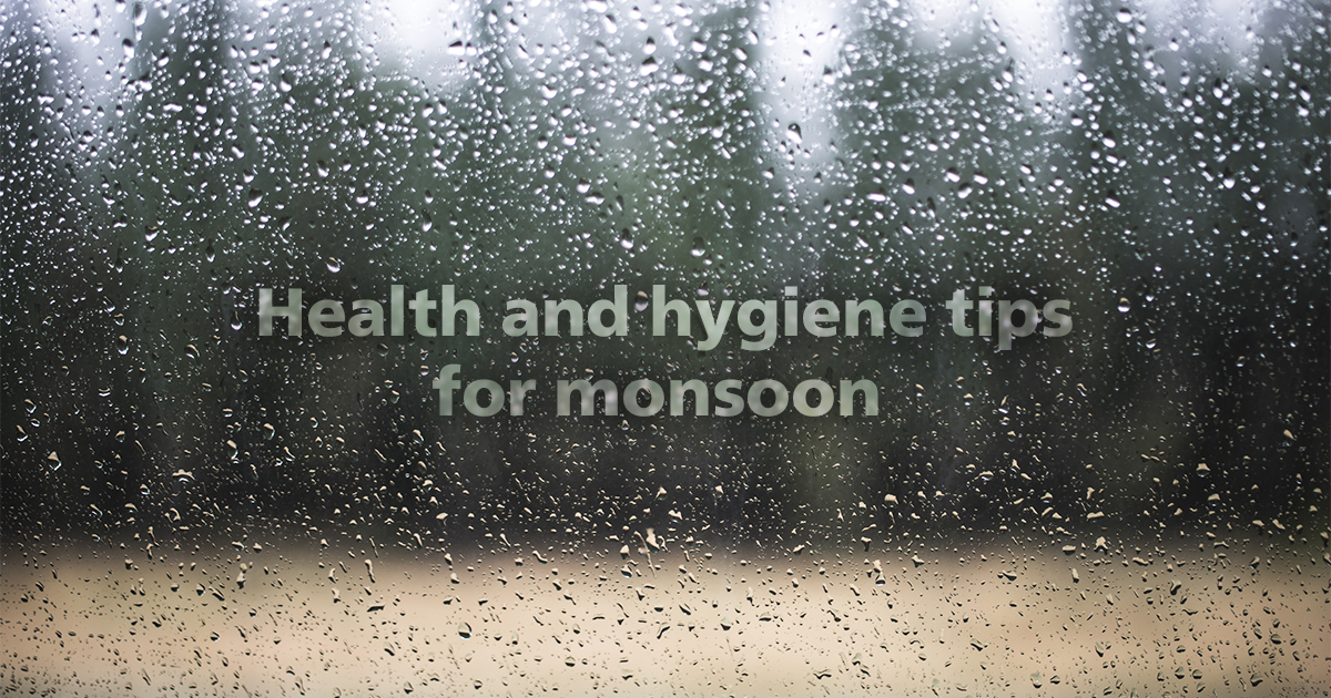 Health and hygiene tips for monsoon