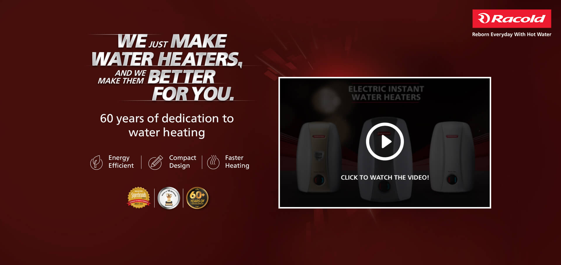 Most Trusted Water Heater & Geysers Online in India - Racold